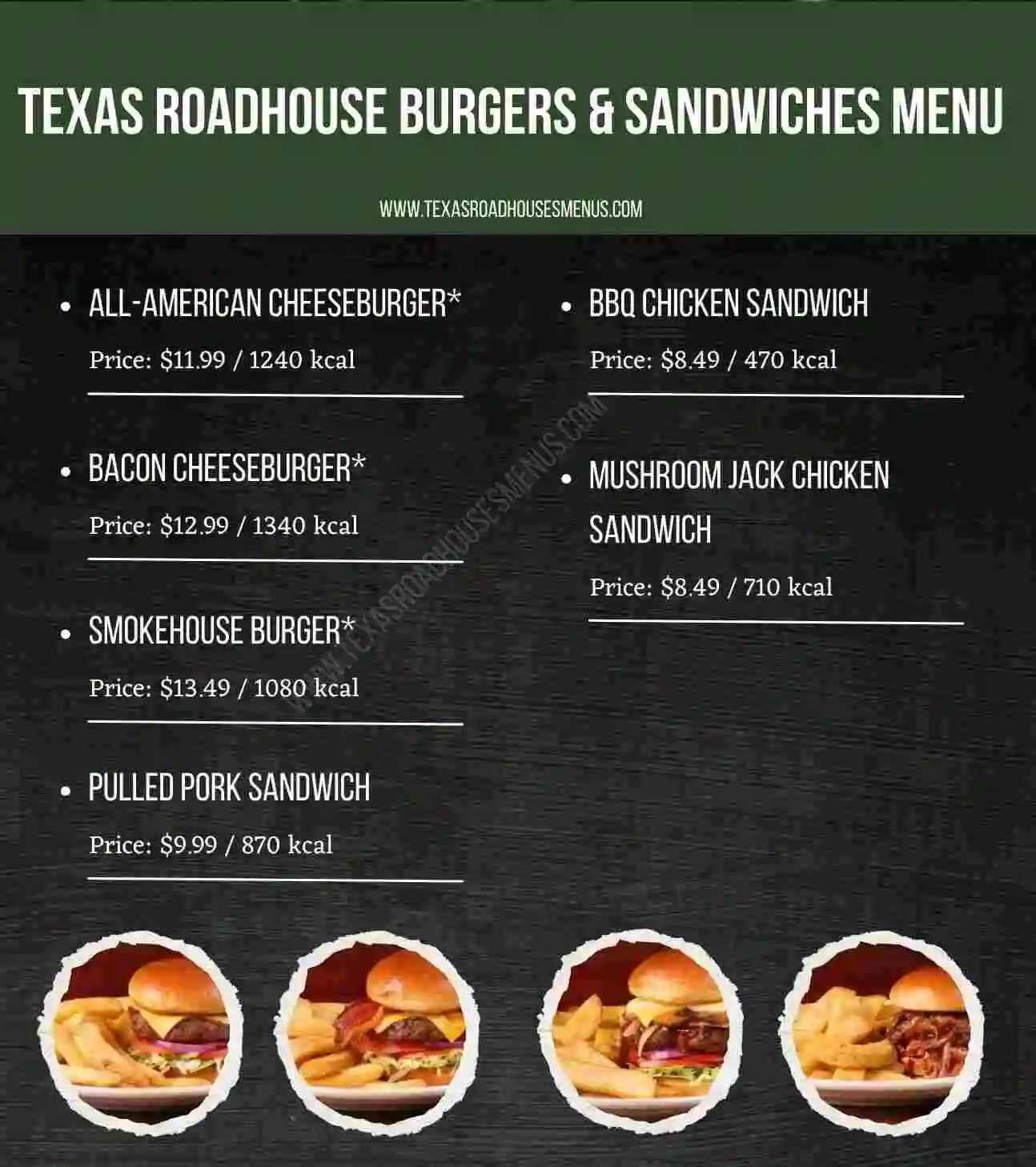 Texas Roadhouse Menu With Prices and Pictures