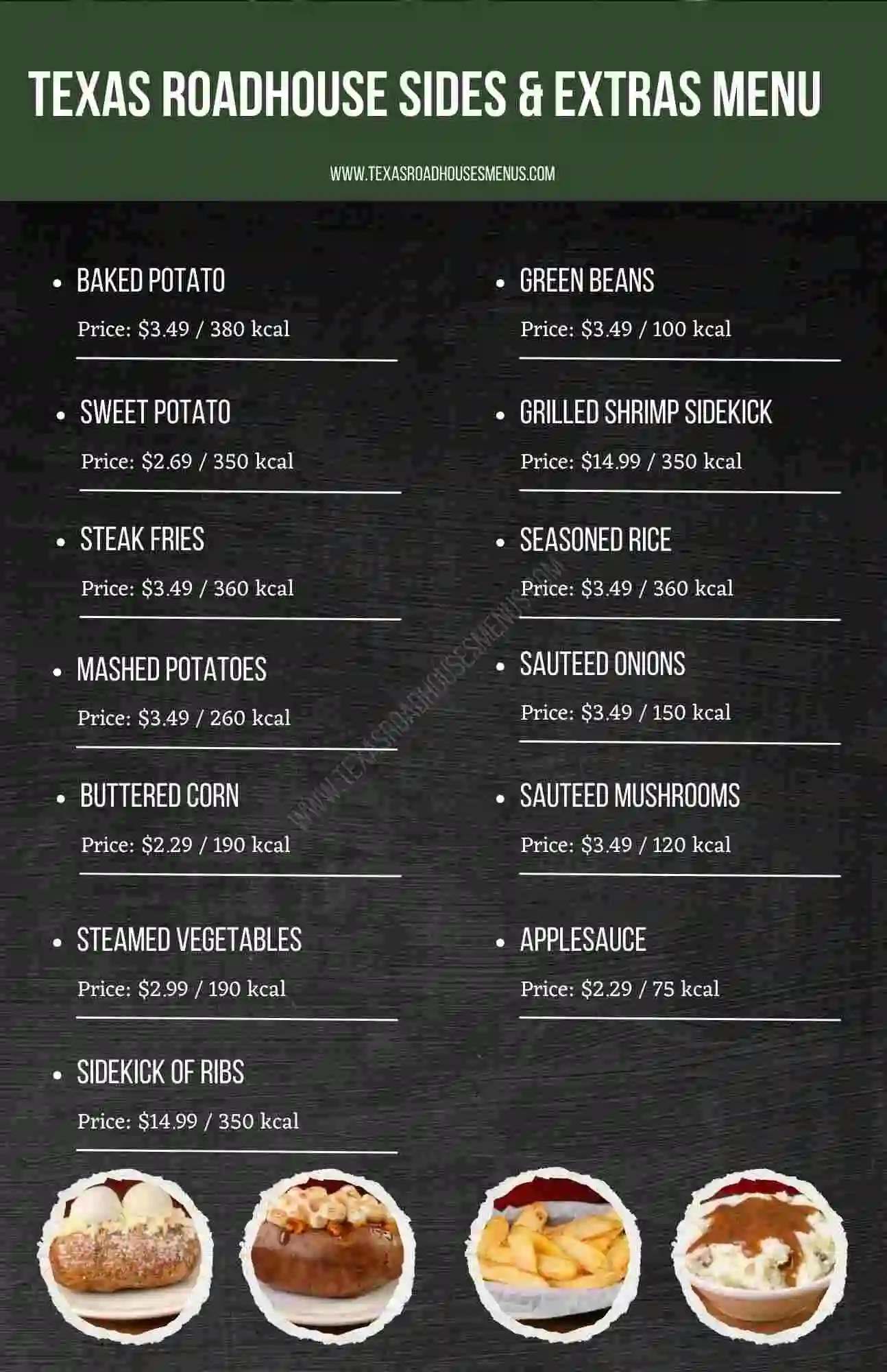 Texas Roadhouse Menu With Prices and Pictures